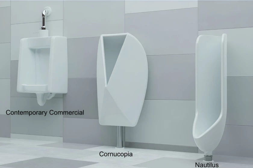 Scientists develop Nautilus urinal to reduce splashback and save water