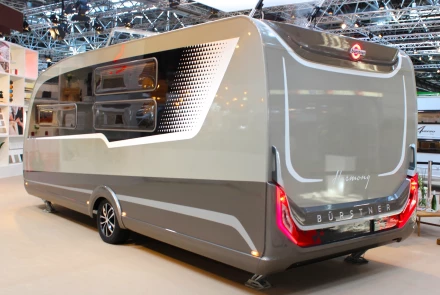 Swanky concept caravan explores the future of glamping