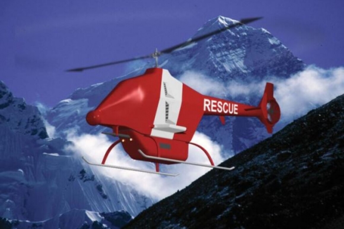 Unmanned helicopter rescue service for Mount Everest