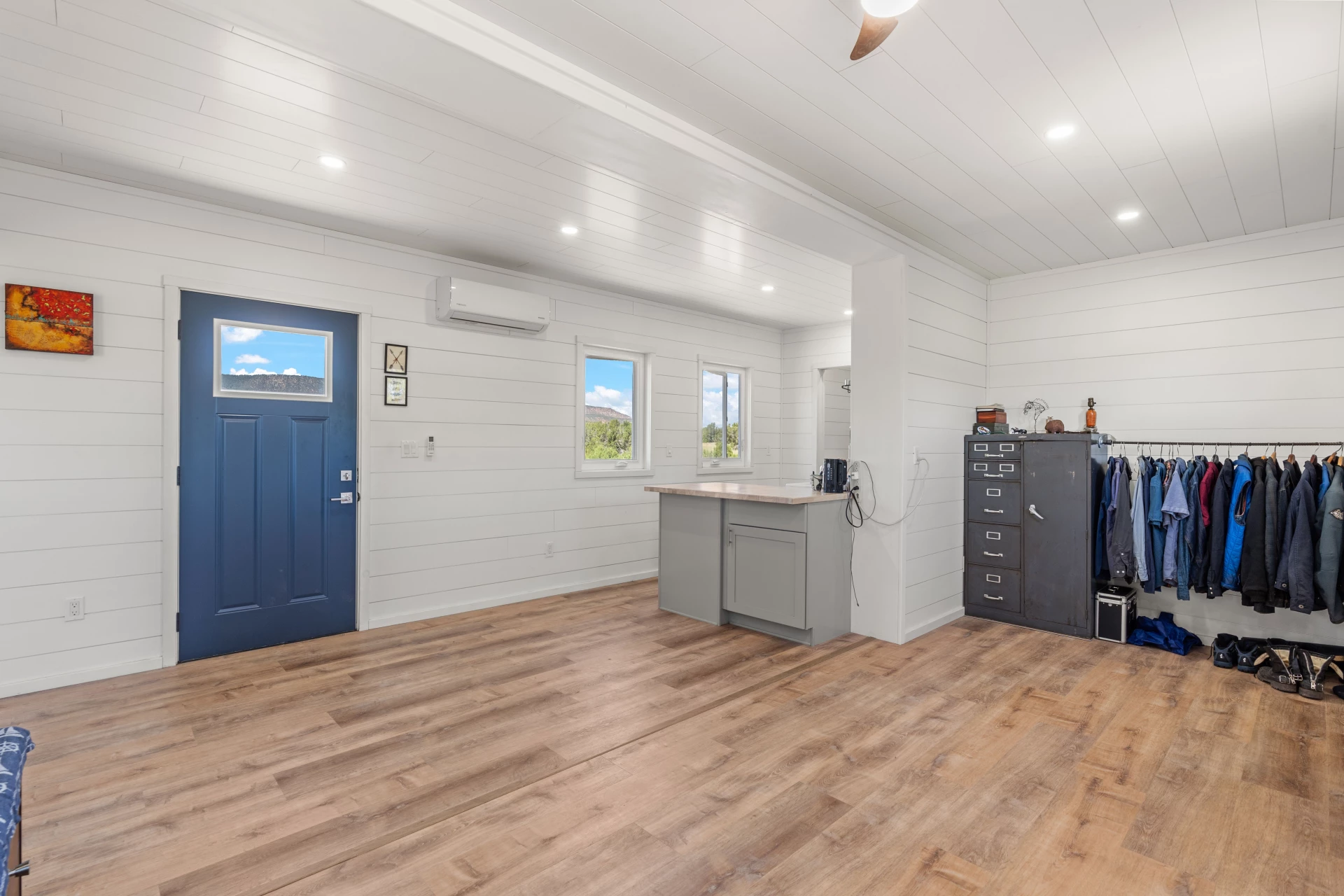 Spacious tiny house made from two shipping containers