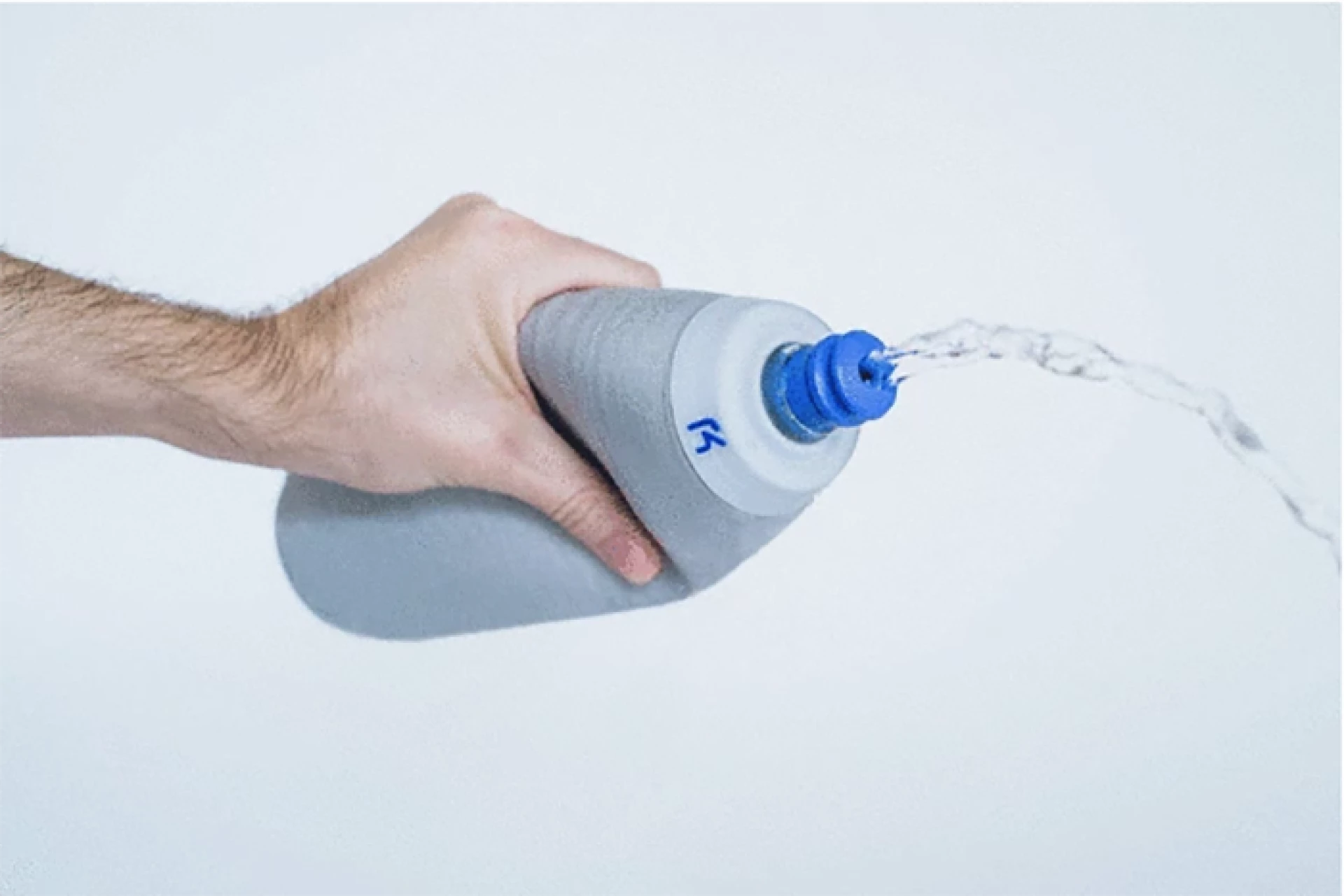 Keego water bottle uses squeezable titanium in place of plastic