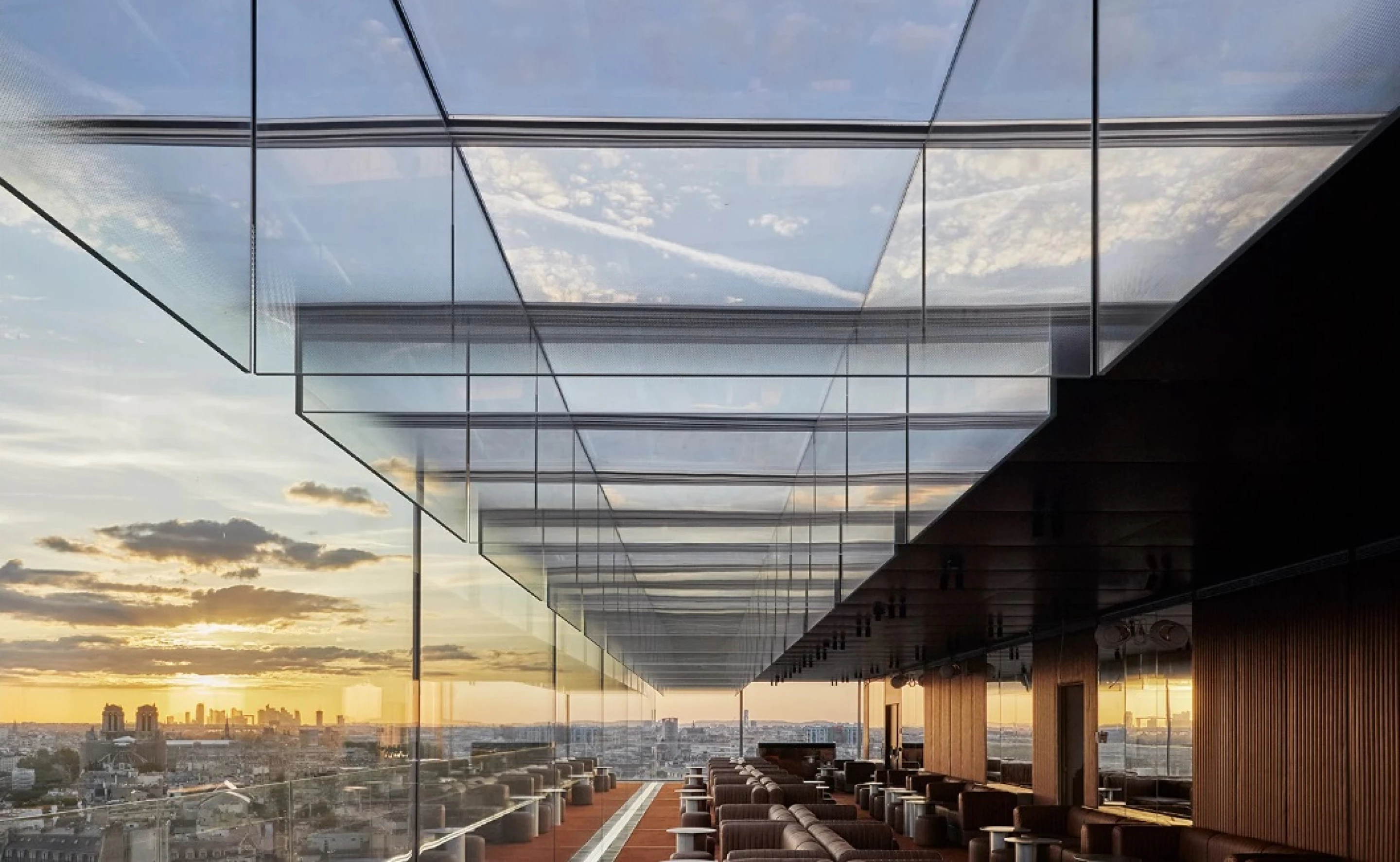 Kaleidoscopic rooftop installation shows Paris from a different perspective