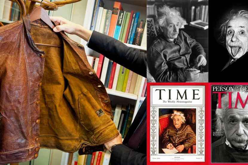 Einstein's (very cool) leather jacket heads to auction