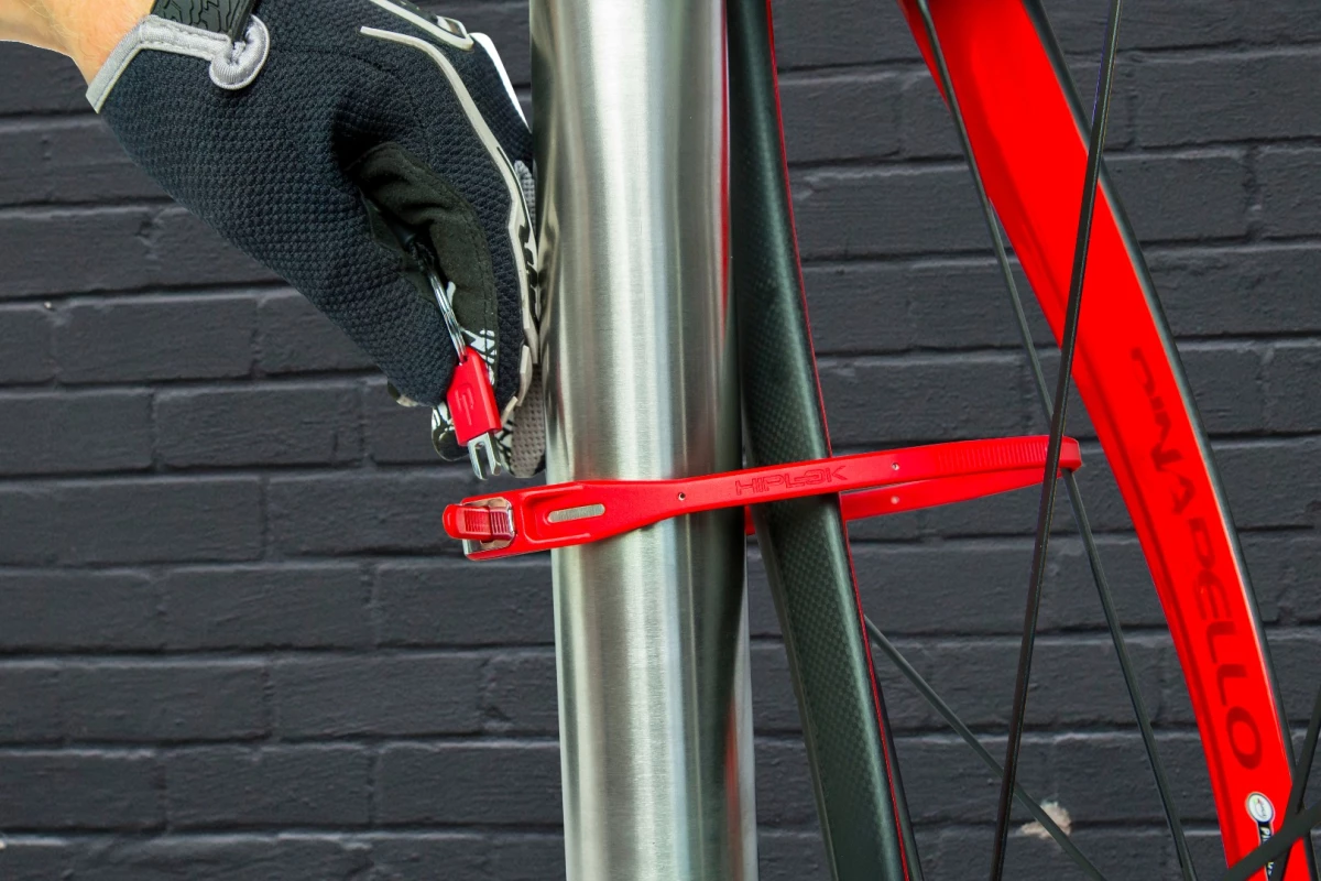 Locking up your bike with a zip-tie?