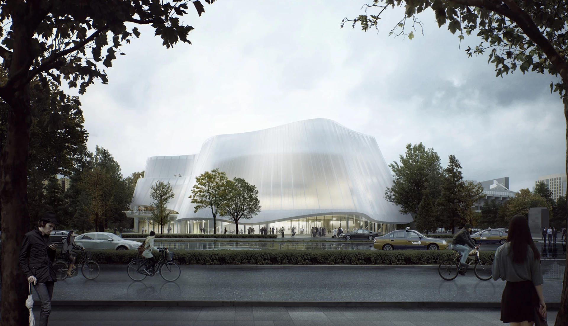 Glowing concert hall is a symphony of visual and audio design