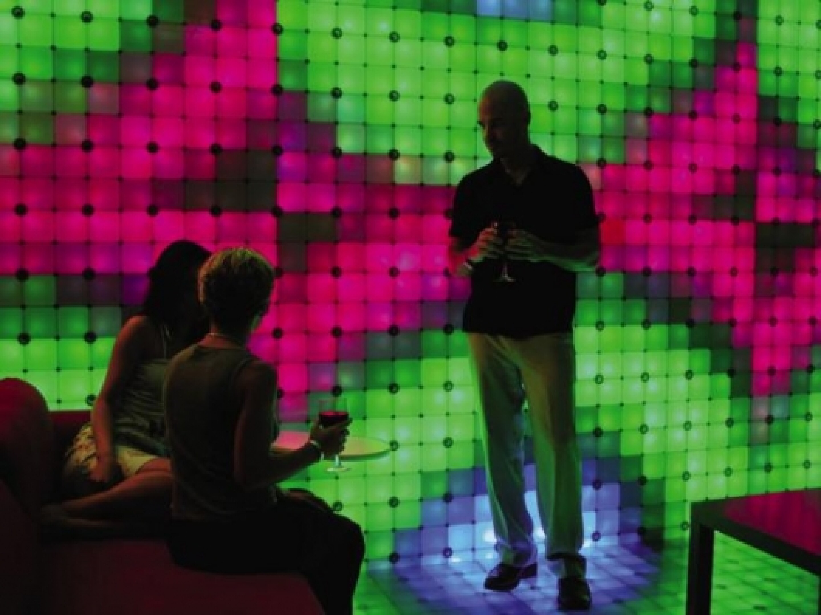Interactive floors and walls