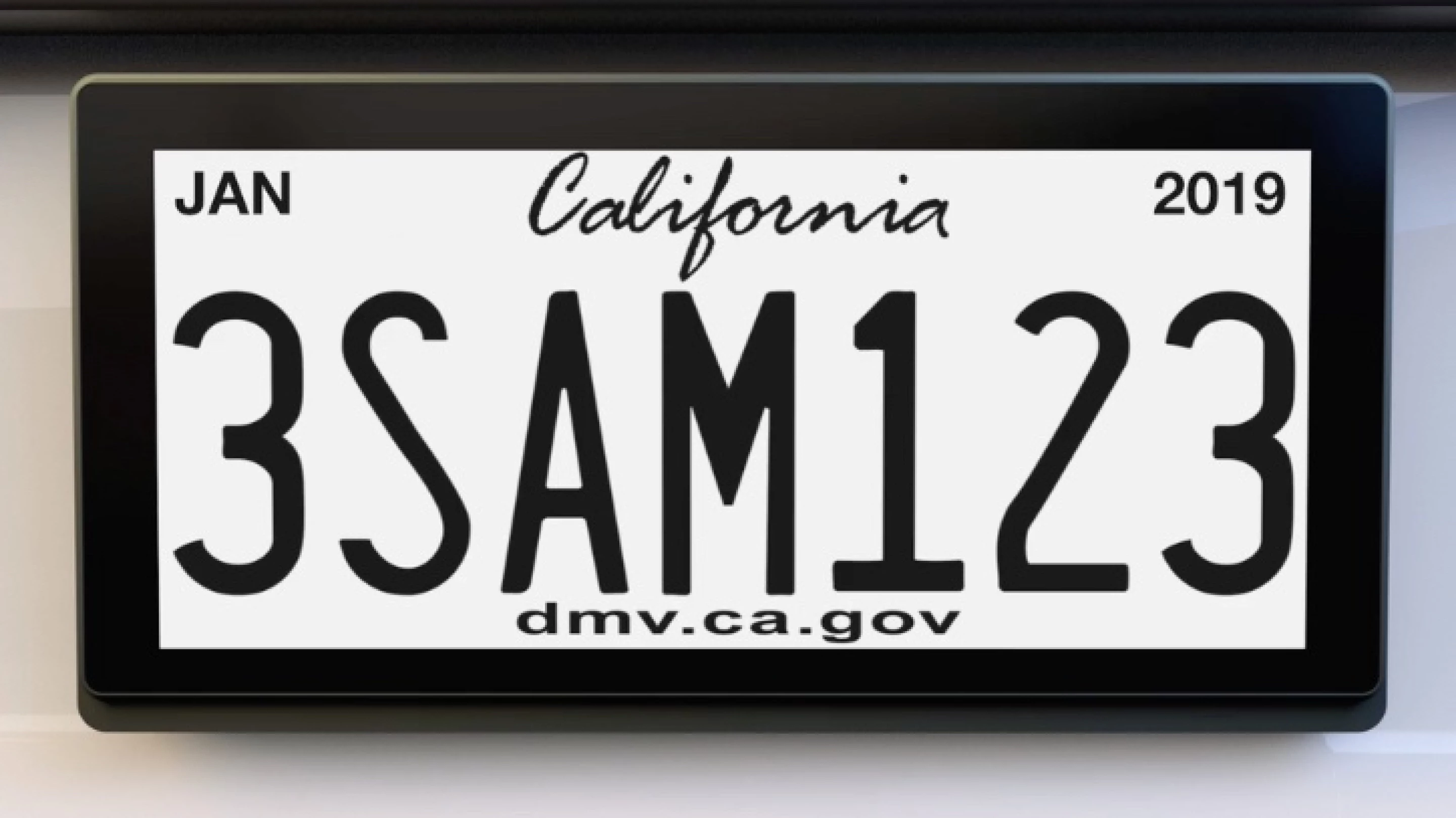Electronic license plates introduced in California