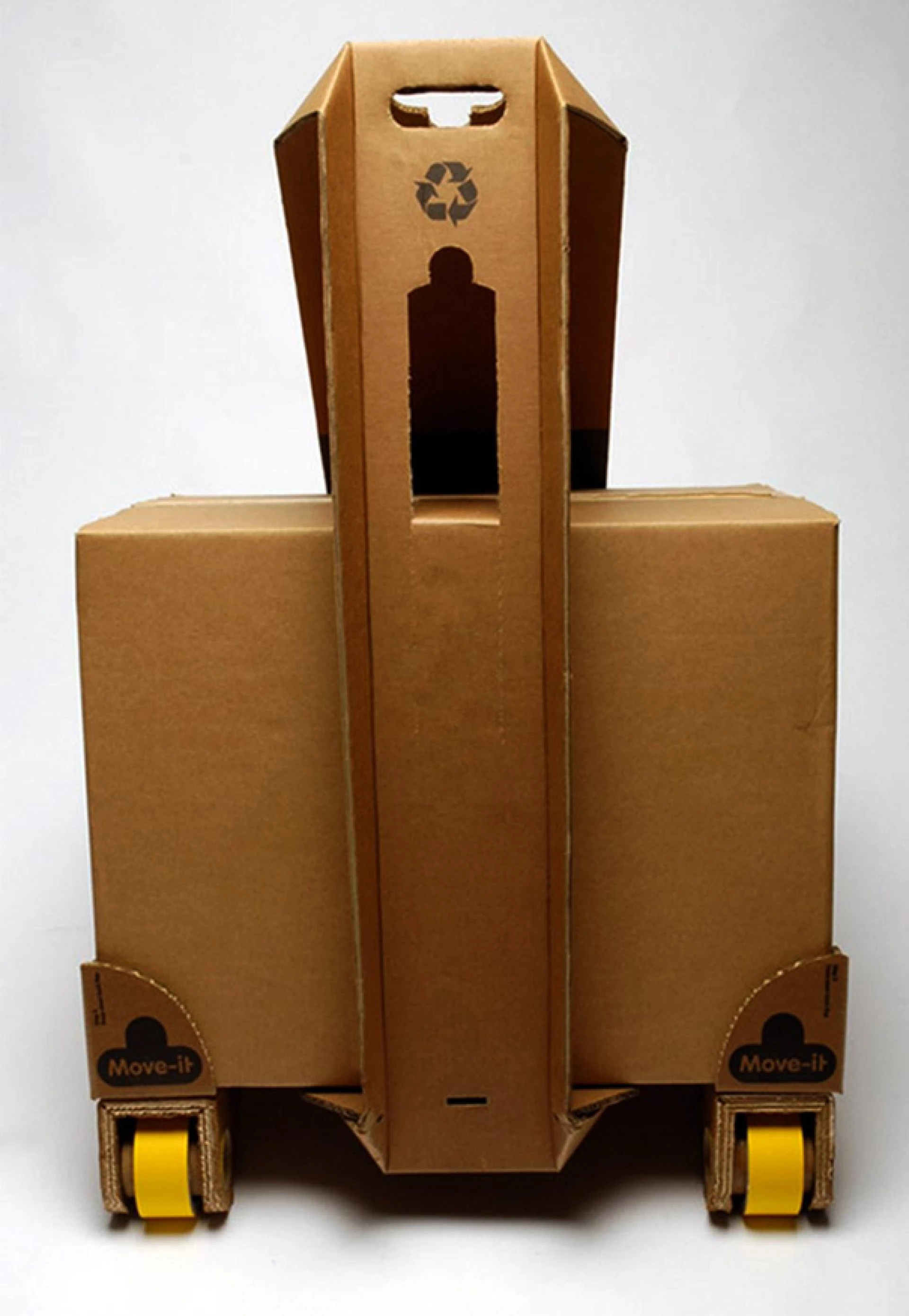 Move-it: recyclable, removable cardboard parts that turn a box into a ...