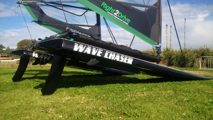 Wave Chaser crafts a new genre between catamaran and windsurfer