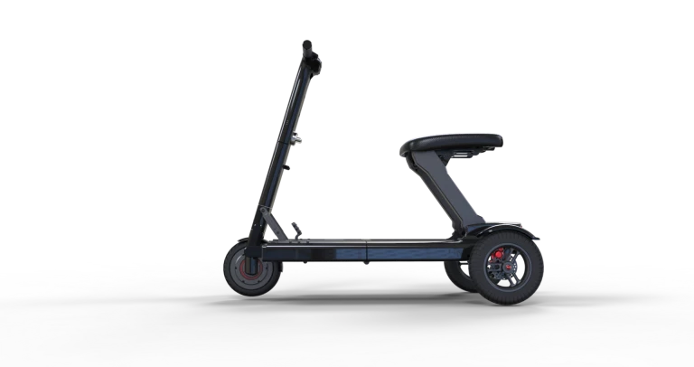 Relync folding, sit-atop three-wheel smart scooter eats up city miles