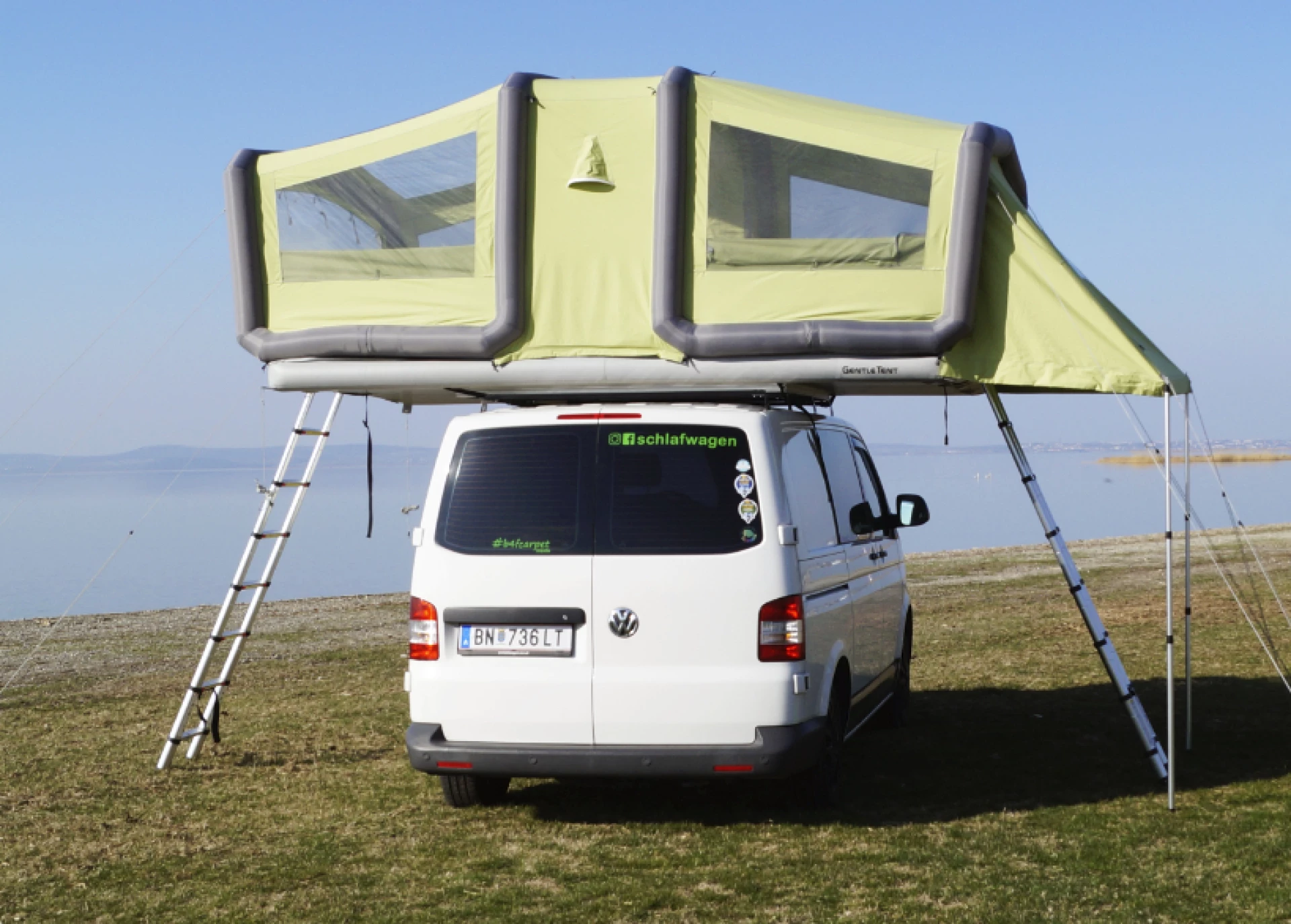 GentleTent supersizes its inflatable roof-top tent into a two-room ...