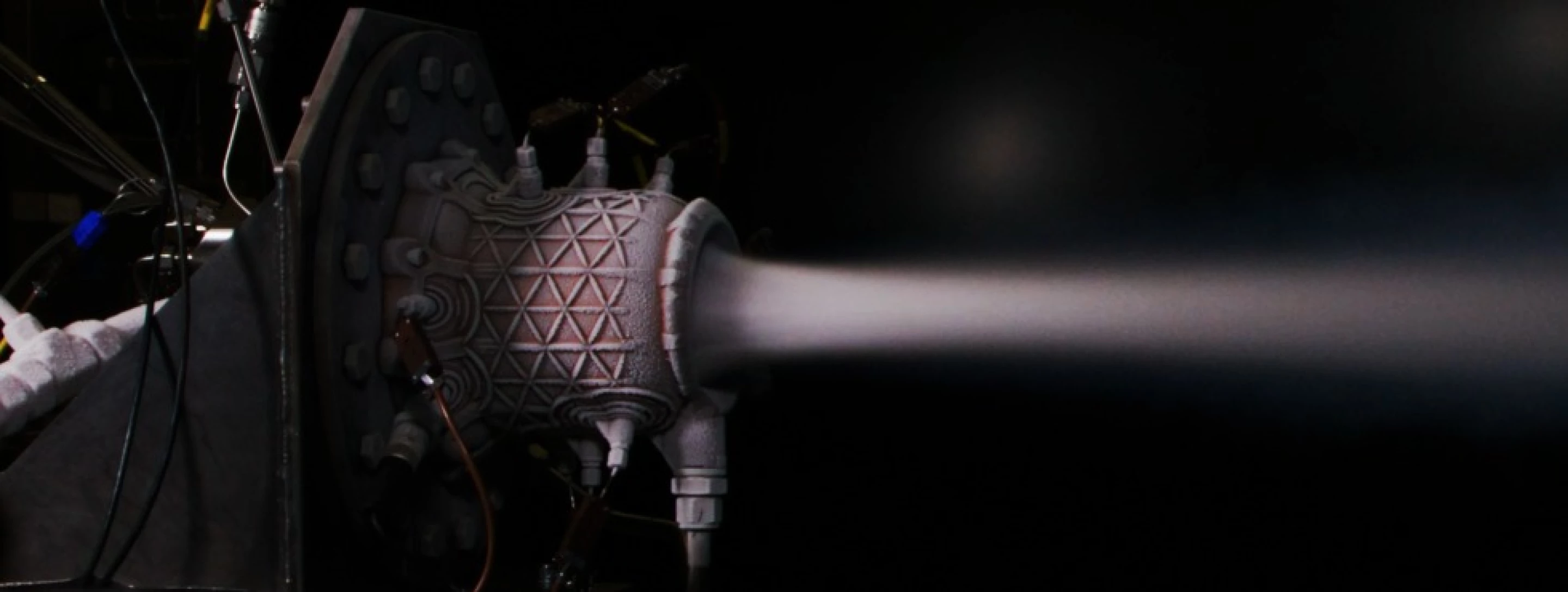 AI-designed, monolithic aerospike engine successfully hot-fired