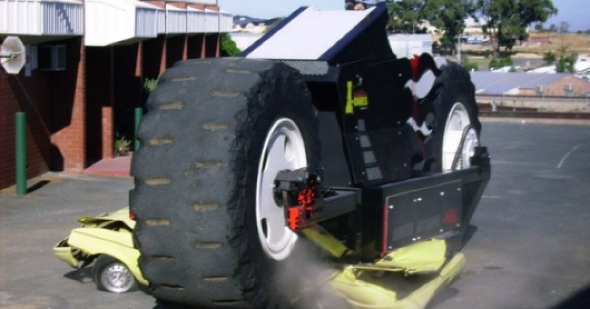 Monster Motorbike: the 13 tonne car crushing colossus