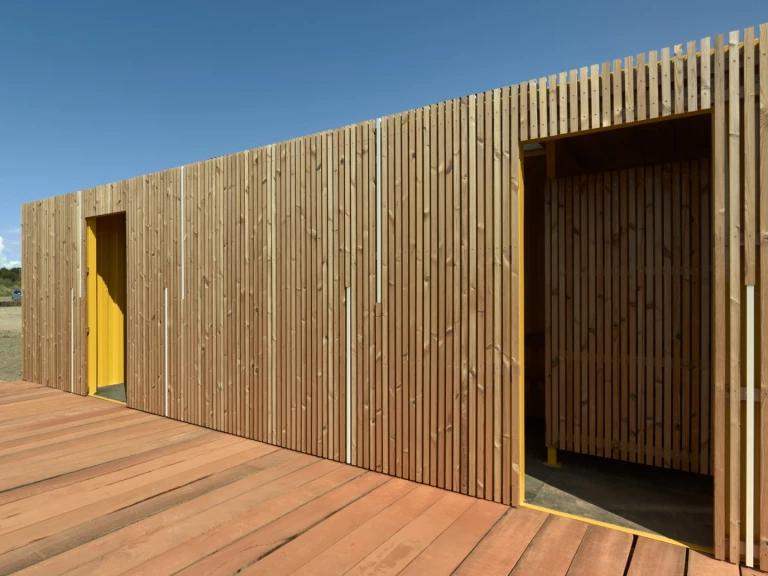 Shipping container water sports center makes a splash