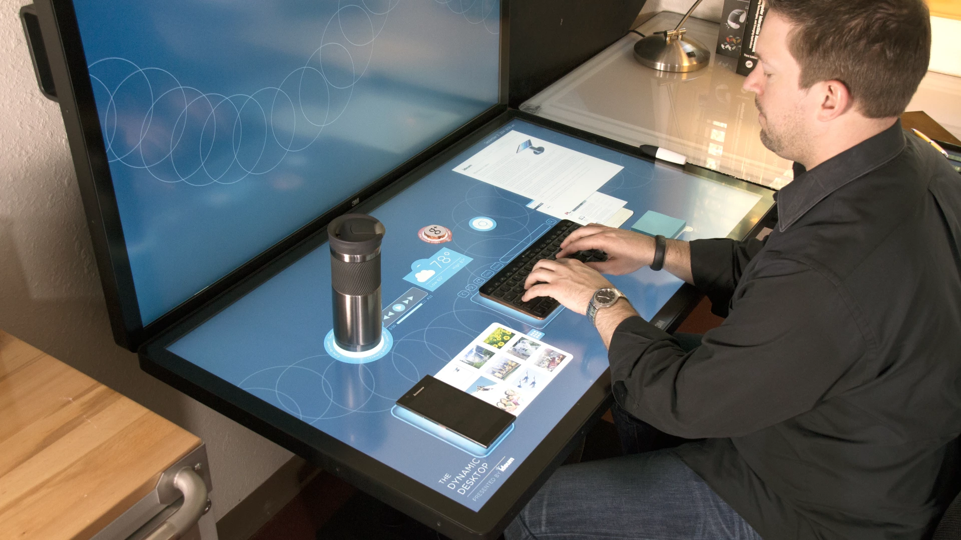 Ideum experiments with tangible interface on projected capacitive touch tables