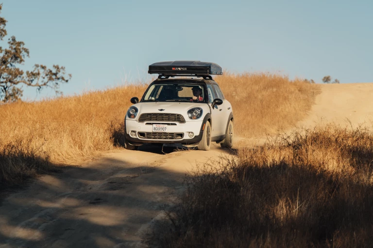 IKamper Mini expanding hardshell roof tent turns small car into camper