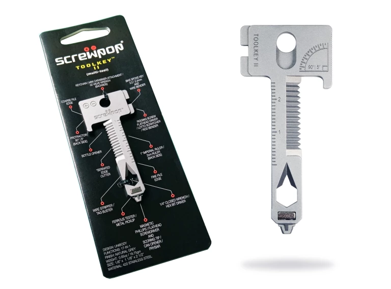 Toolkey II claimed to include a magnetized first for a unibody multitool