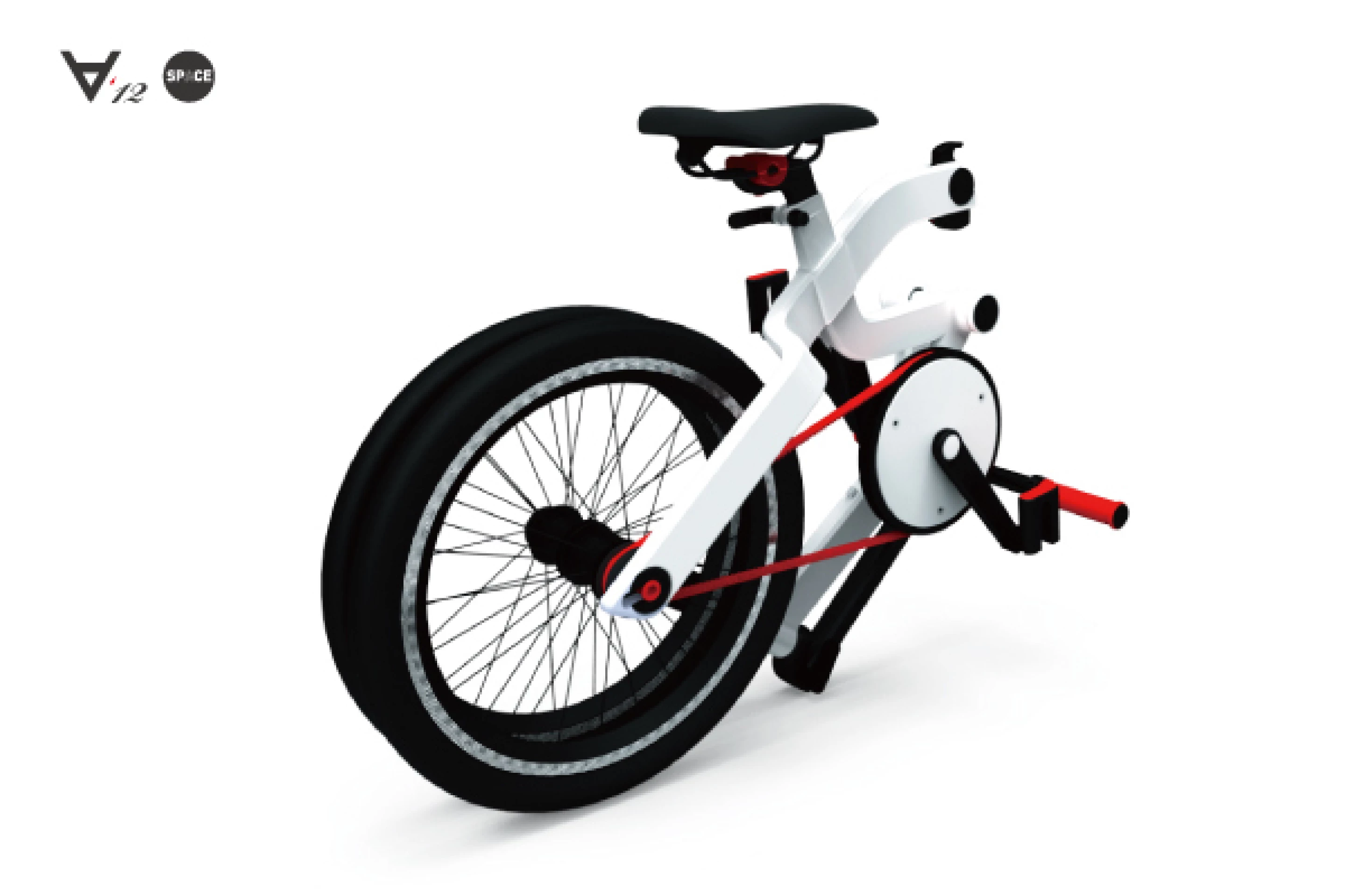 SPACE folding bike unfolds with a touch