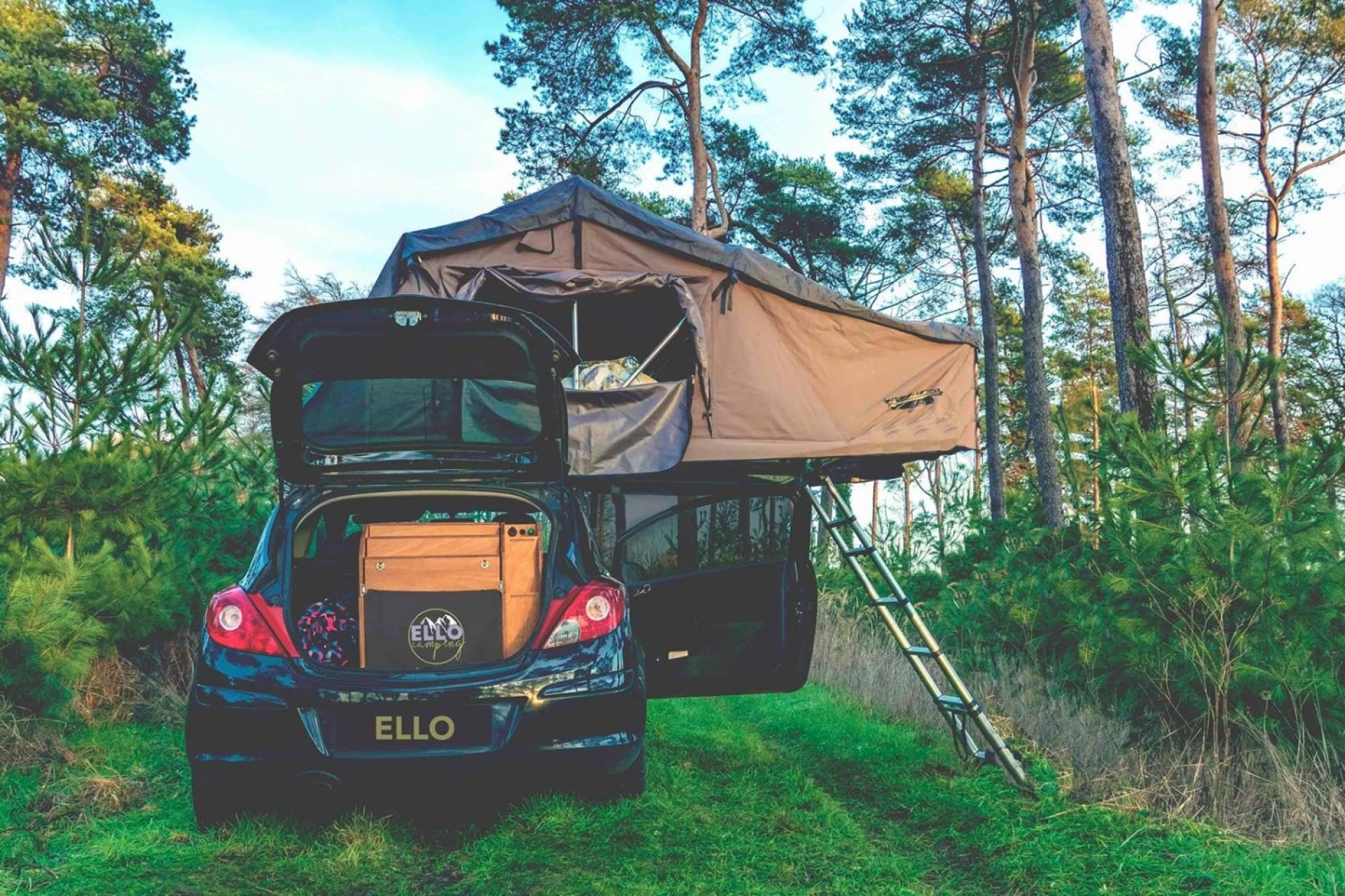 Small, simple Ello camping box turns compact cars into off-grid camper vans