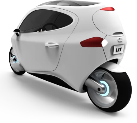 Lit Motors' C-1 electric motorcycle will stand up for itself