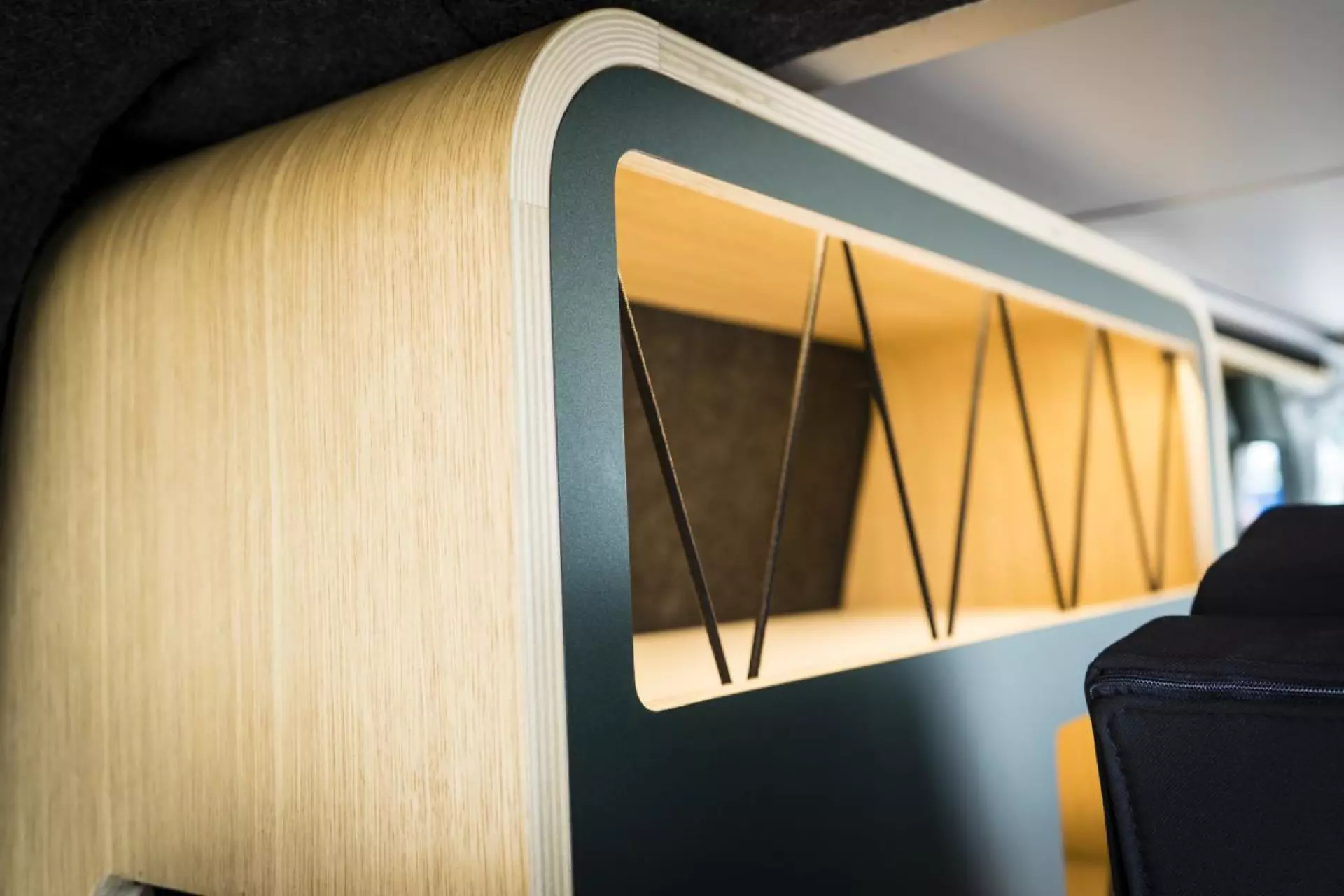 VanMe Volkswagen camper van finds its feng shui by rounding the edges