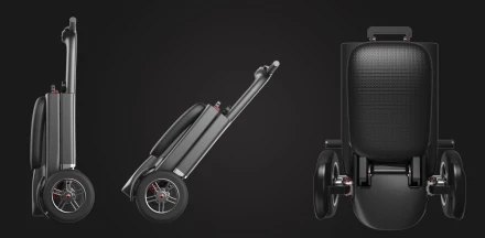 Relync folding, sit-atop three-wheel smart scooter eats up city miles