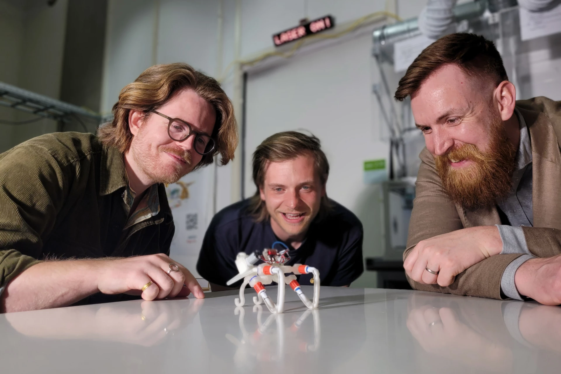 Air-powered robot uses physics for movement without electronics