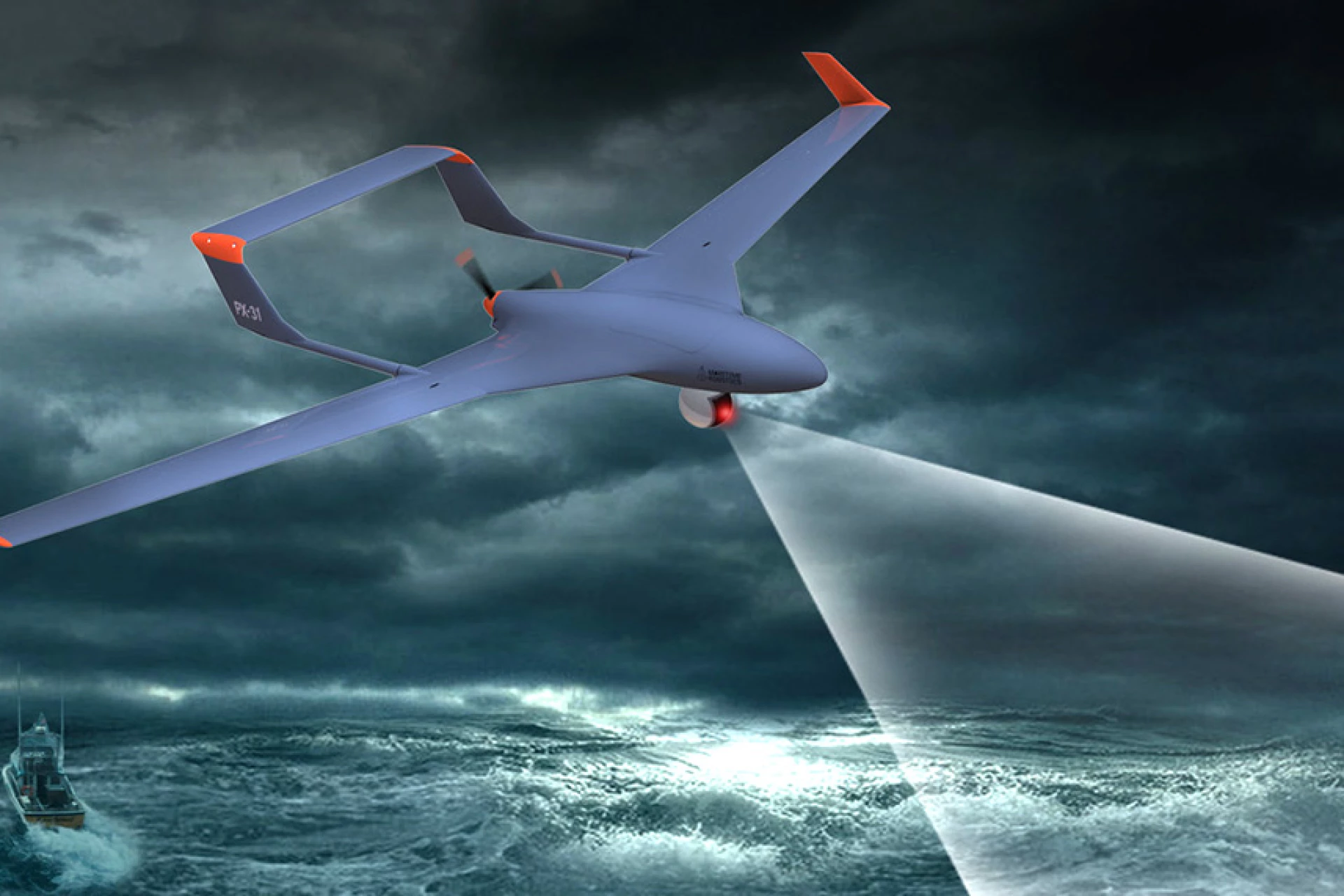 New process uses multicopters to catch fixed-wing drones at sea