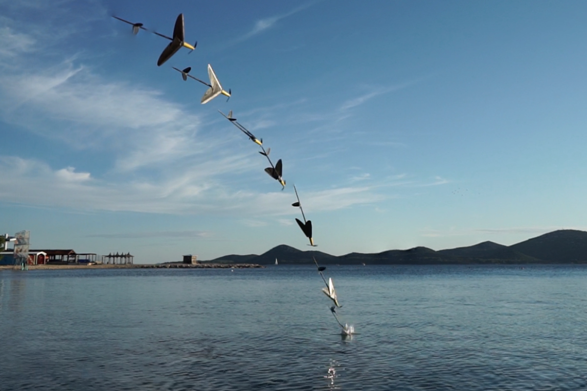 drone explosion while fishing