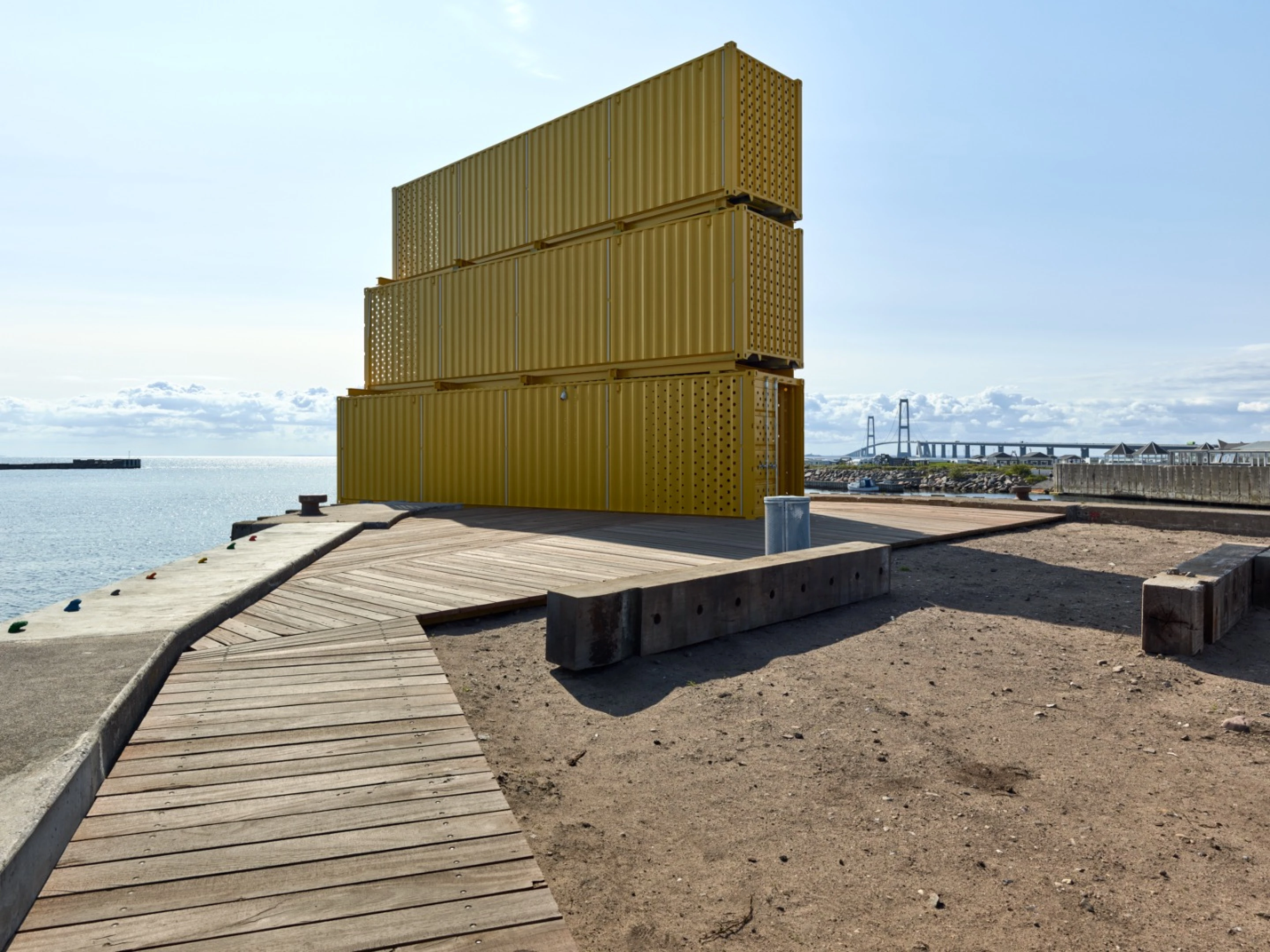 Shipping container water sports center makes a splash