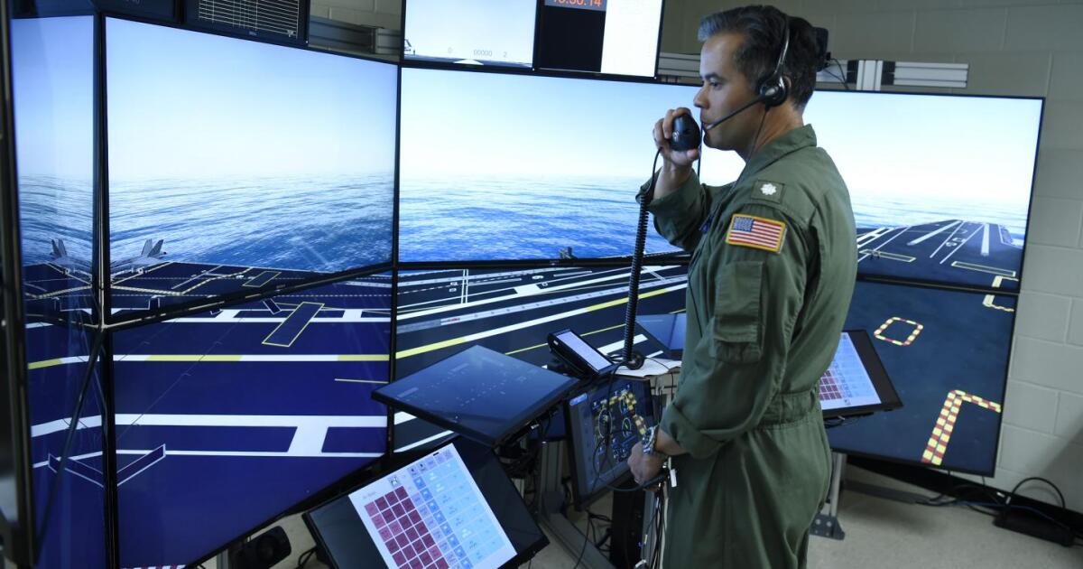 First of its kind simulator provides training for aircraft carrier ...