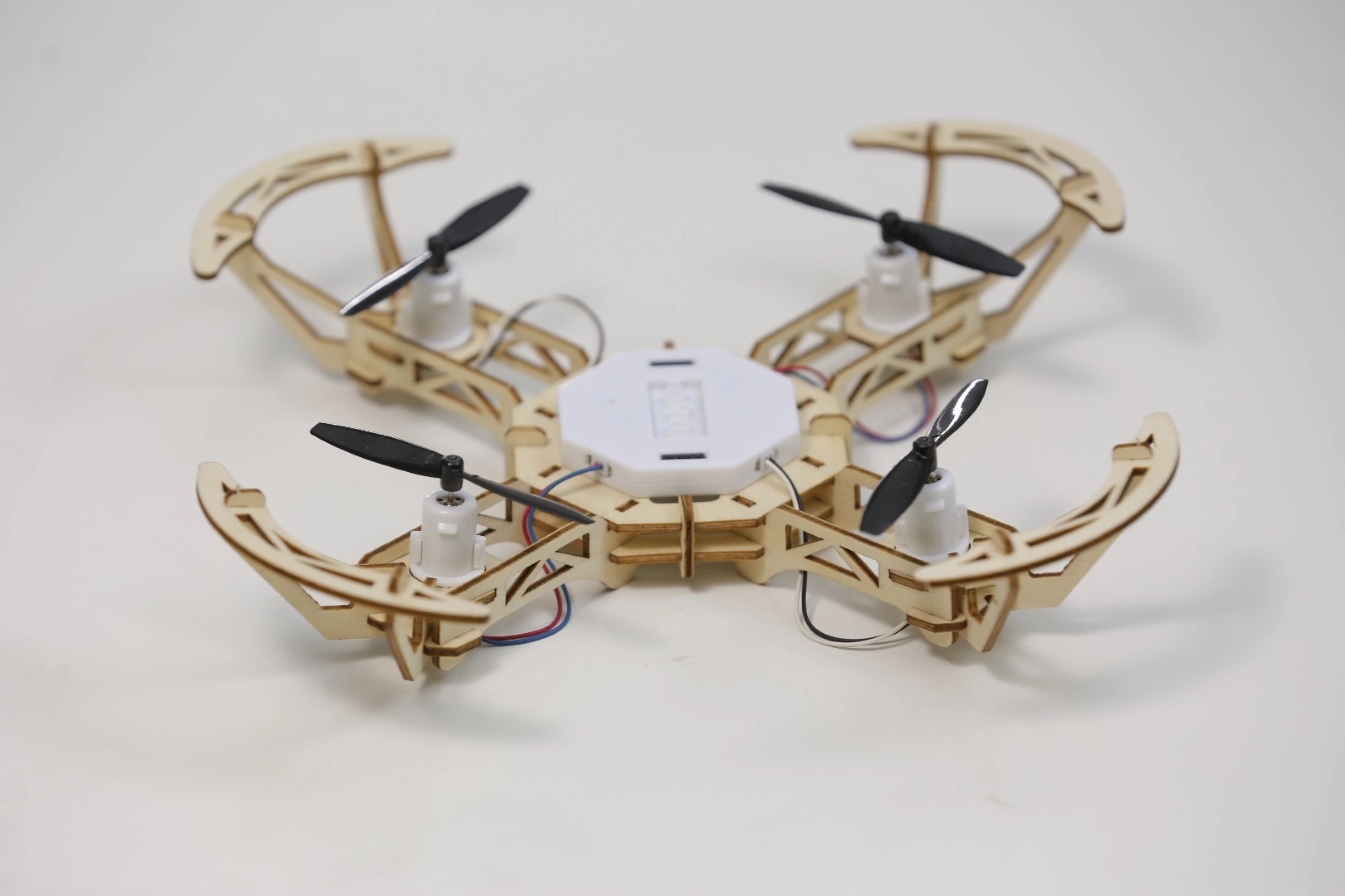 DIY drone kit lets you build your own wooden quadcopter ... and controller