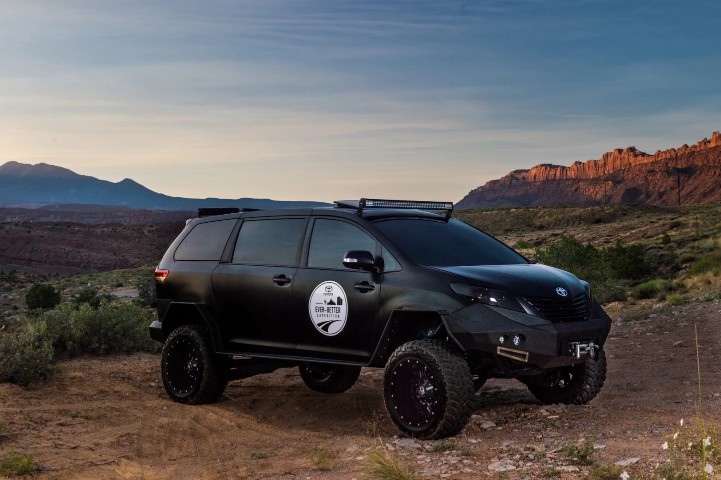 Toyota's Ultimate Utility Vehicle minivan takes its swagger off road