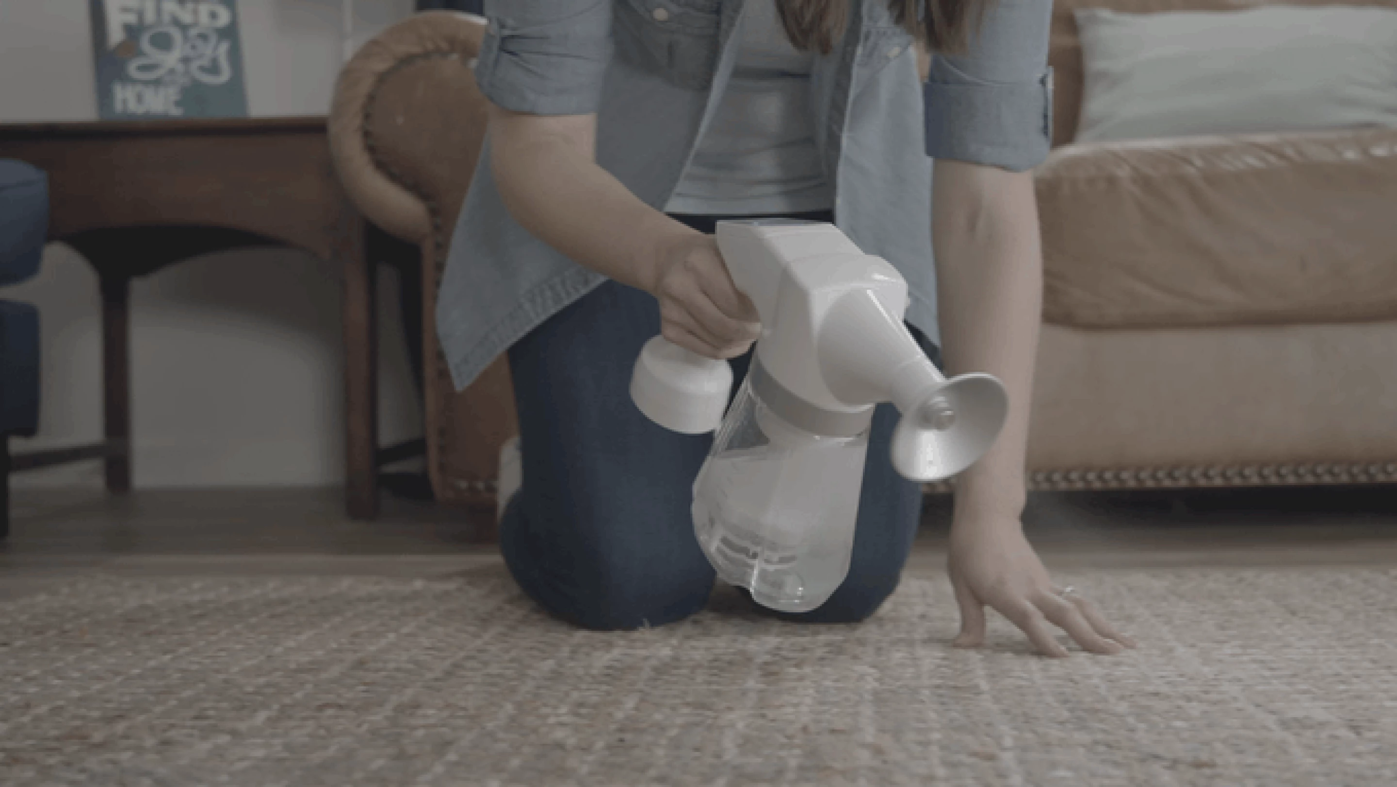 Compact device kills bacteria and germs using salt and water
