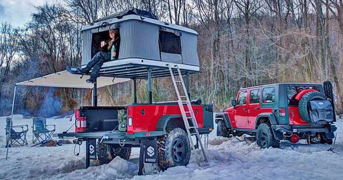 Rugged Xventure "severe-duty" trailer sleeps you in the attic, hauls ...