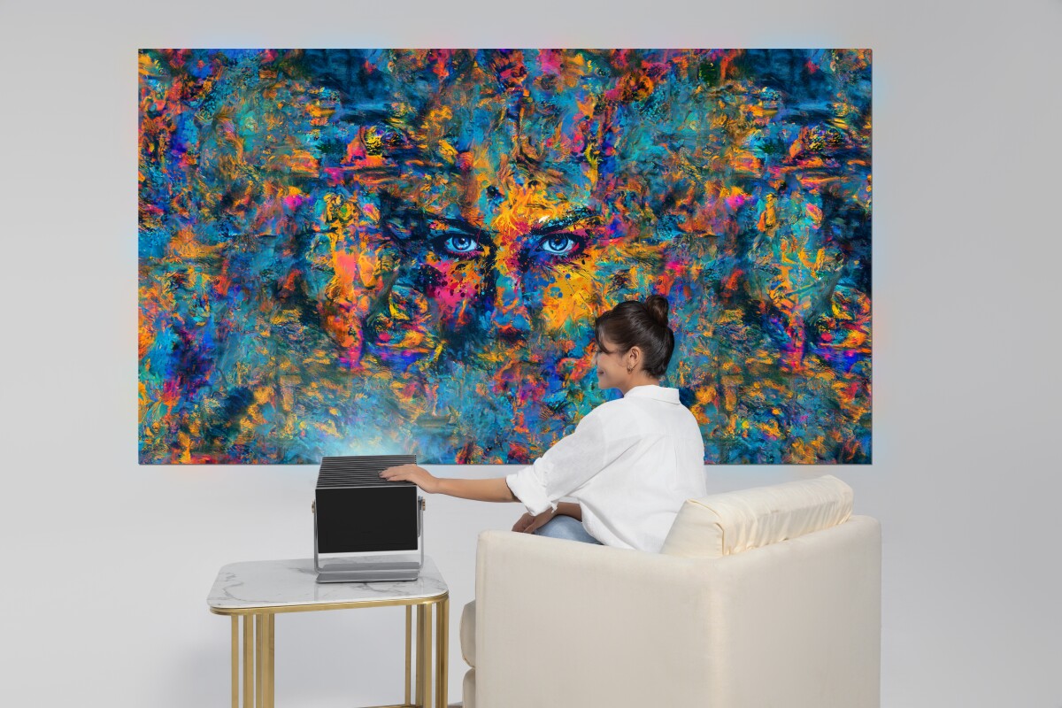 Triple-laser 4K projector aims for cinema-grade visuals in the living room