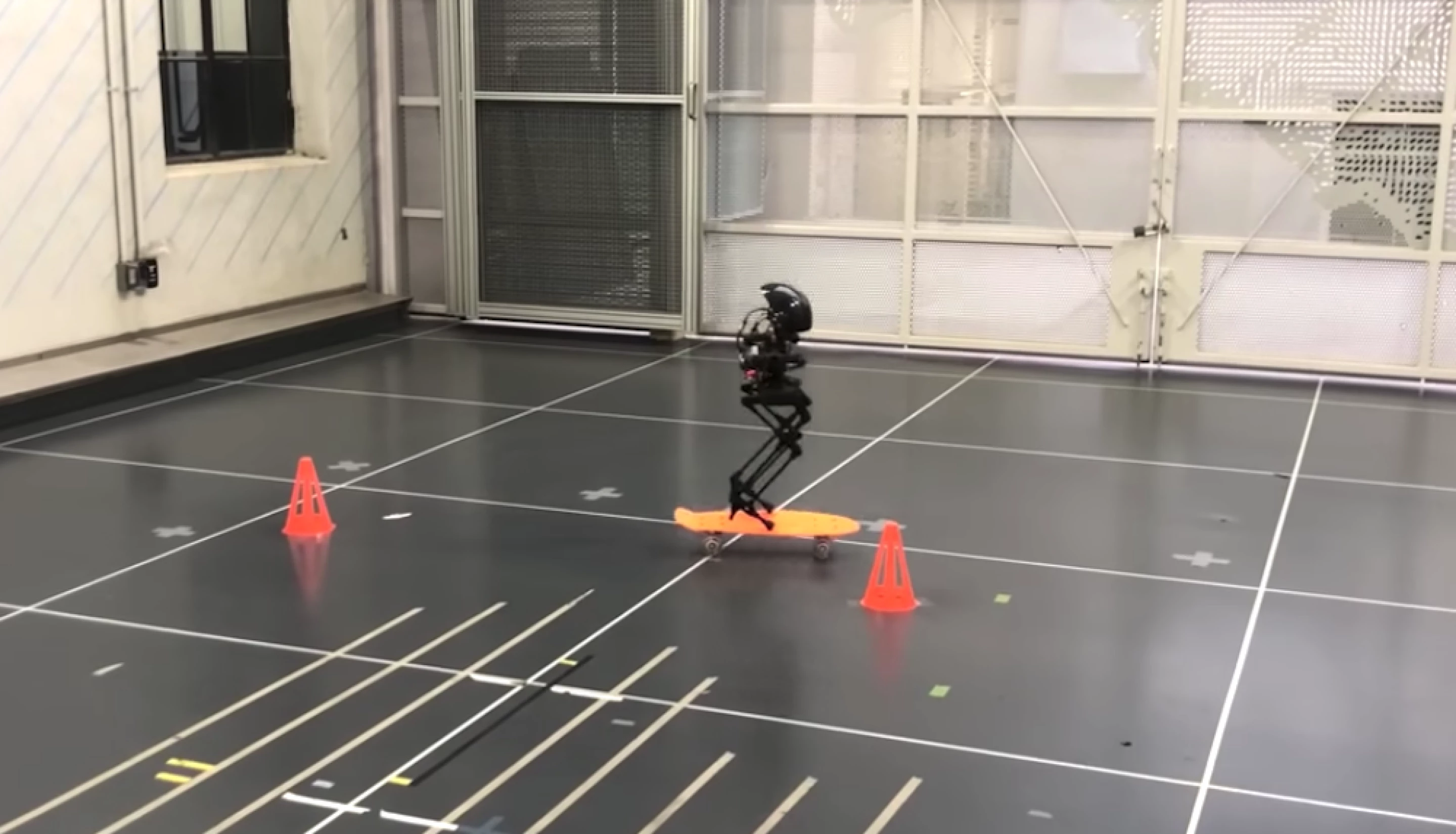 Bipedal robot/drone hybrid can walk, fly and skateboard