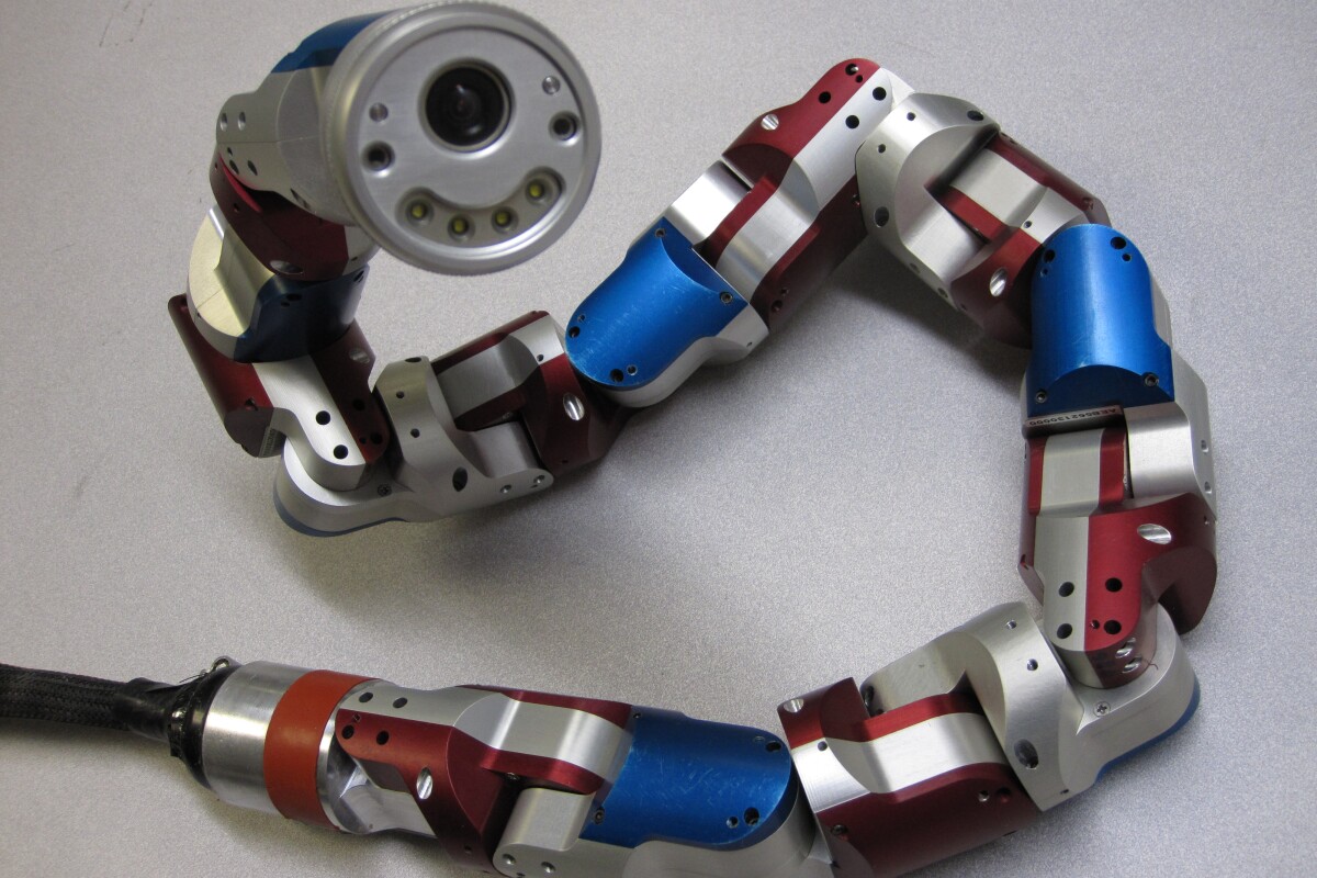 CMU's snake robot explores defunct nuclear power plant