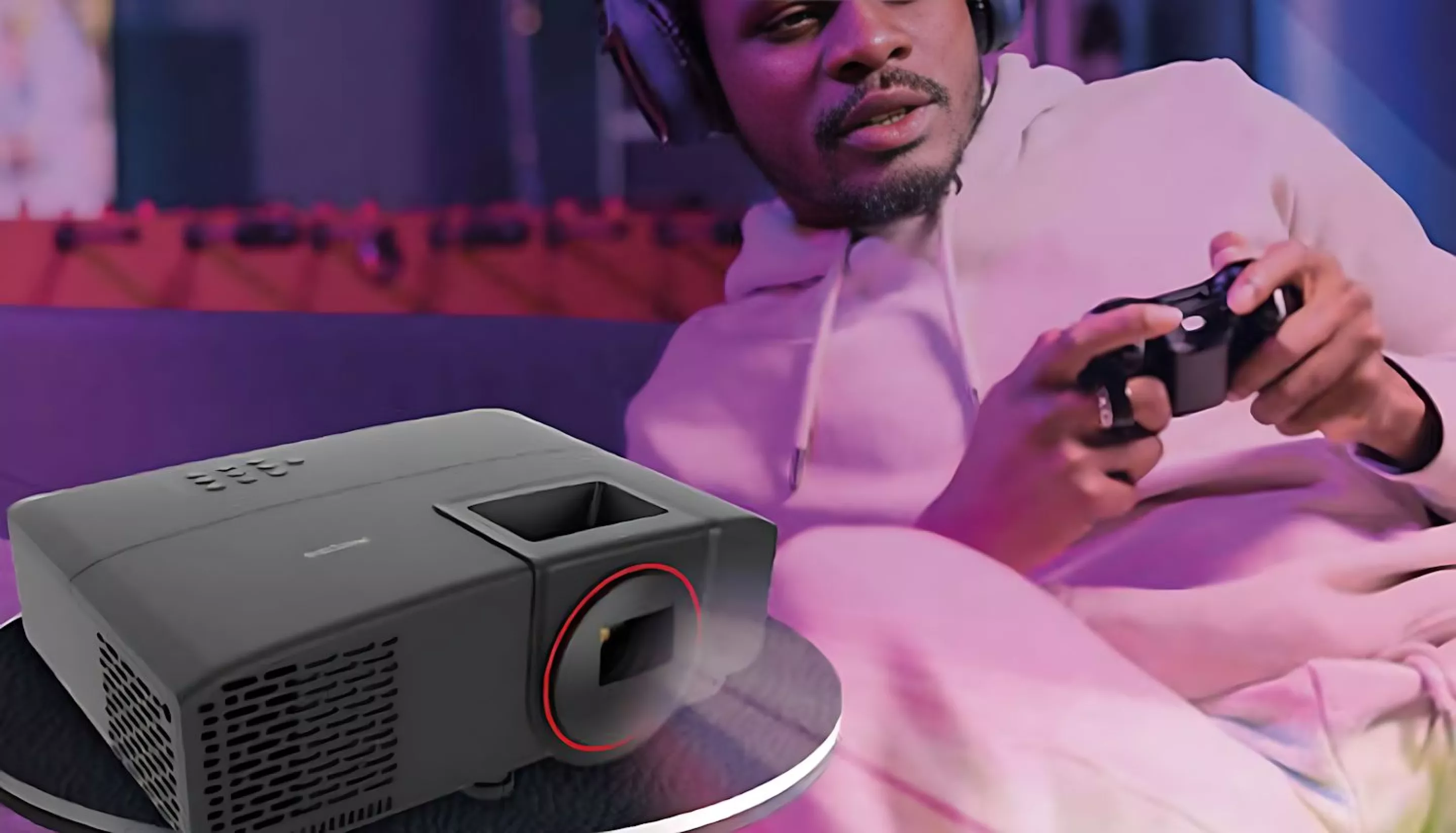 Low-lag gaming projector is not just bright, it's smart too