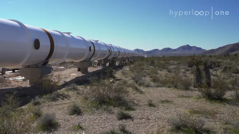Hyperloop One shows off full-scale test track