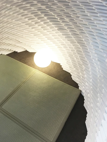 Shi-An: A Japanese origami tea house made entirely out of paper