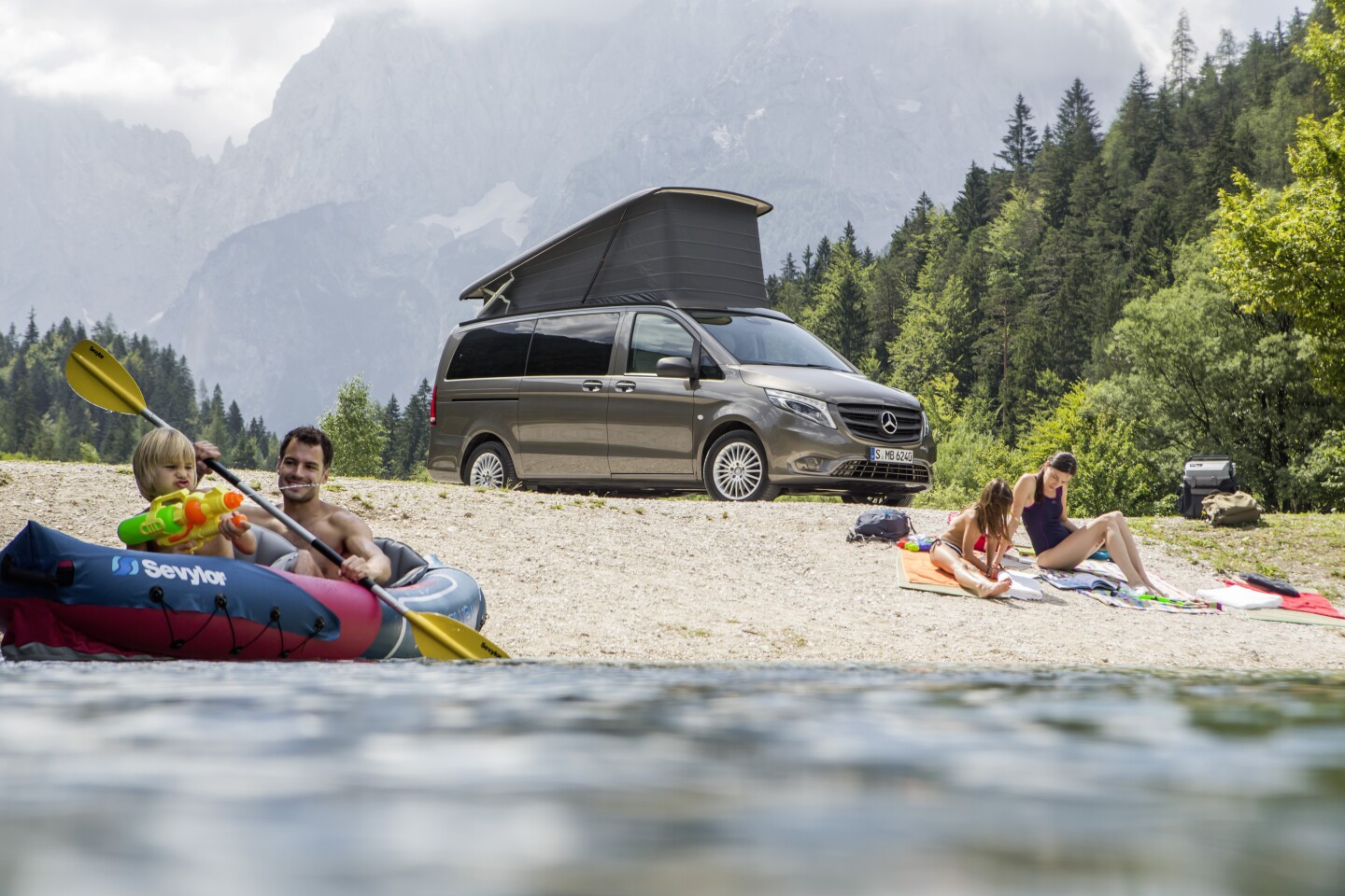 Mercedes Marco Polo Activity recreational vehicle plays all day, sleeps ...