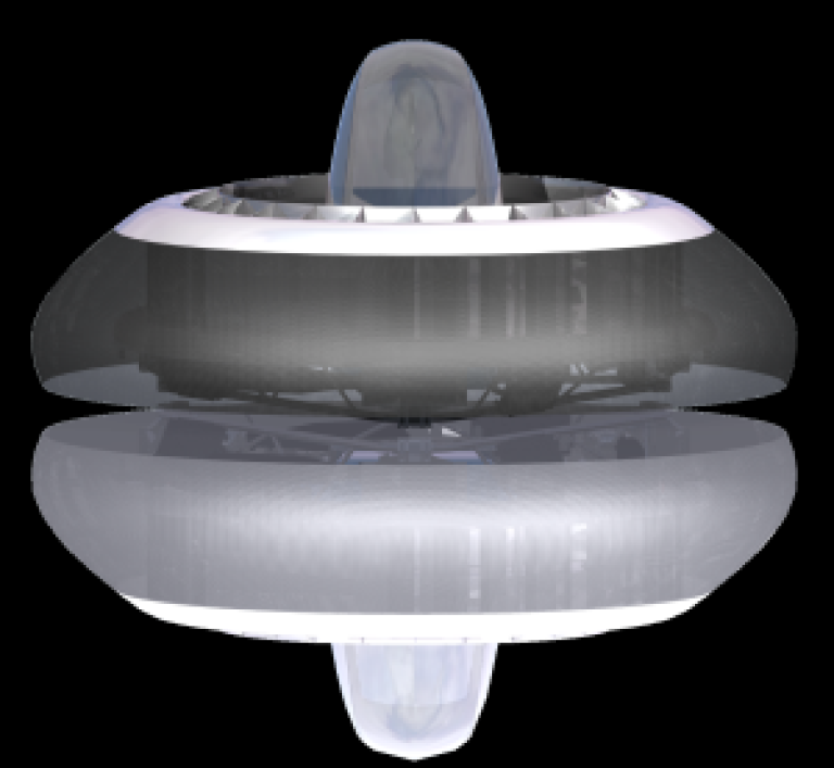 Entecho's Hoverpod: the 3-seat, skirt-steered, 75mph VTOL flying saucer
