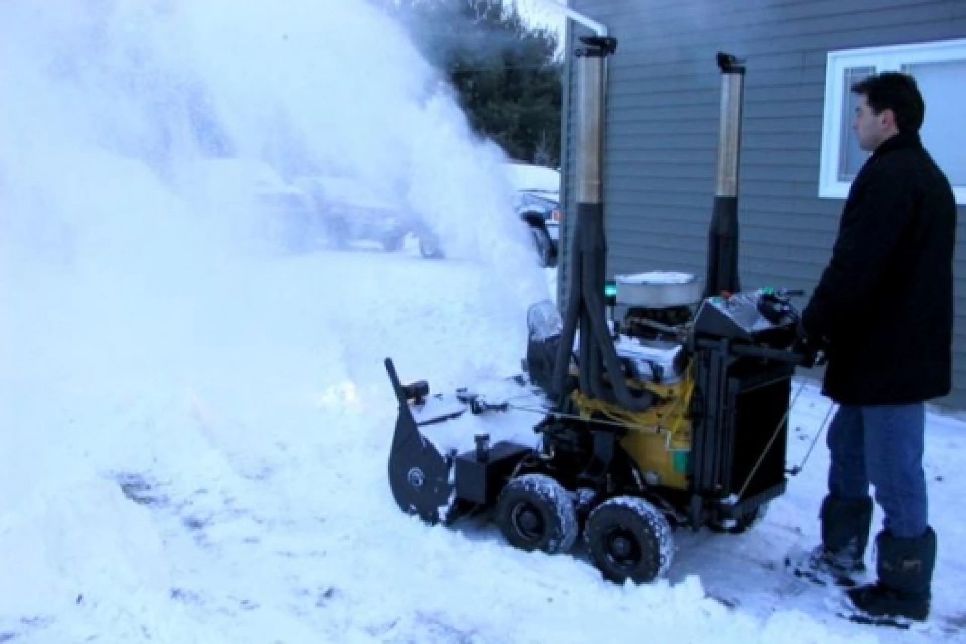 For the man with everything - the V8 snowblower