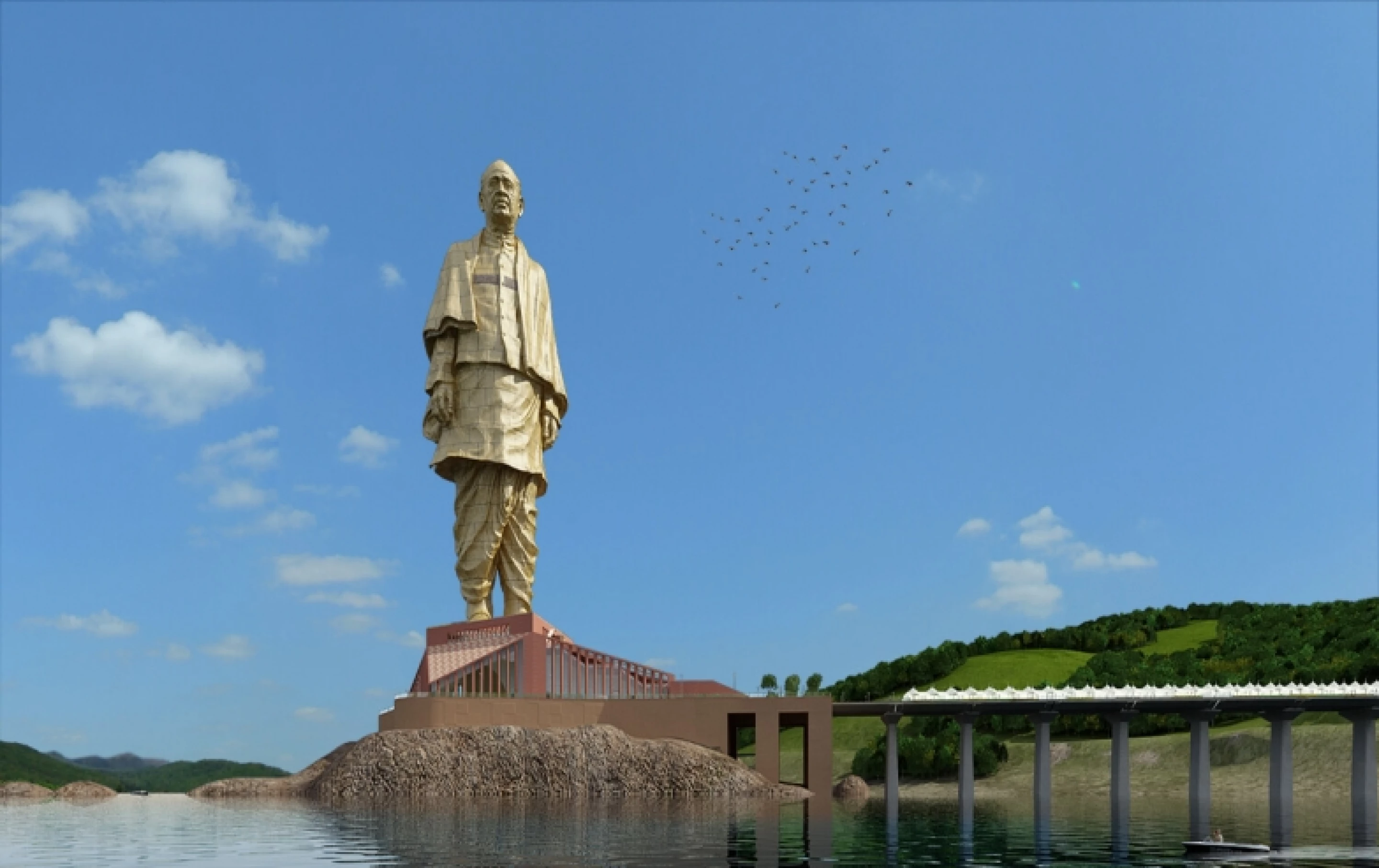 World's largest statue on track for completion later this year