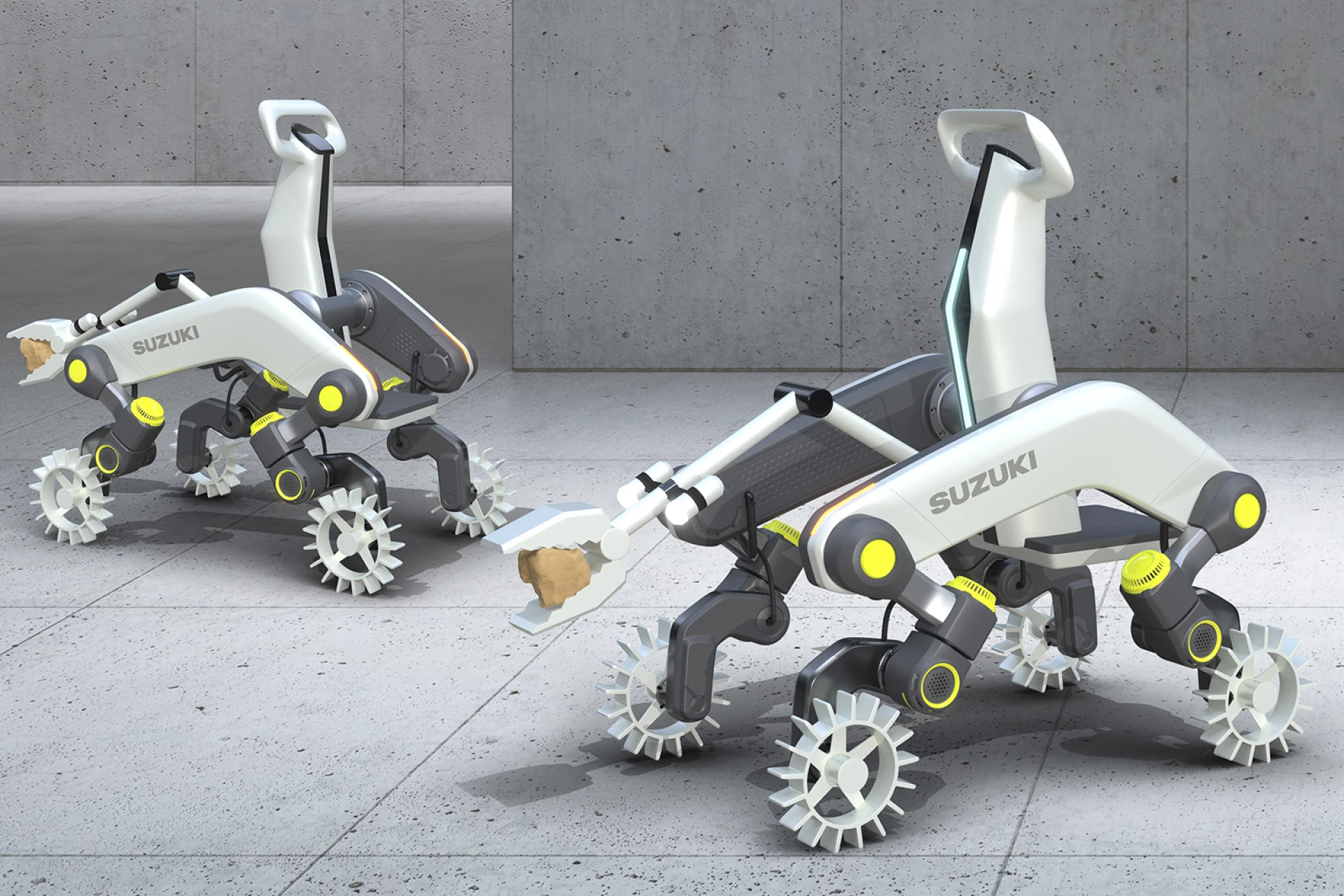 Suzuki unveils bizarre 4-legged, stair-climbing motorcycle