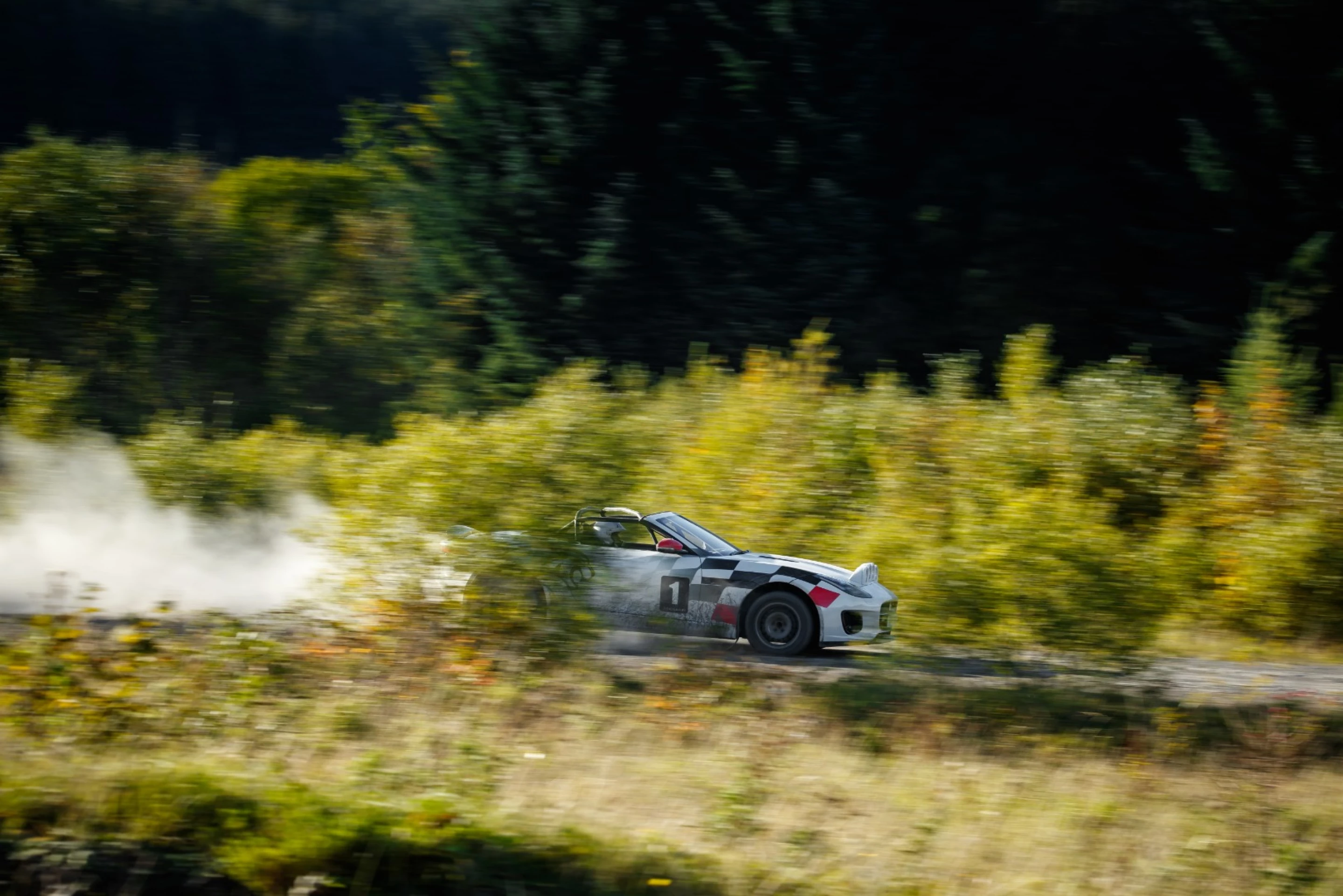 Jaguar sends the dirt flying with F-Type Convertible rally cars