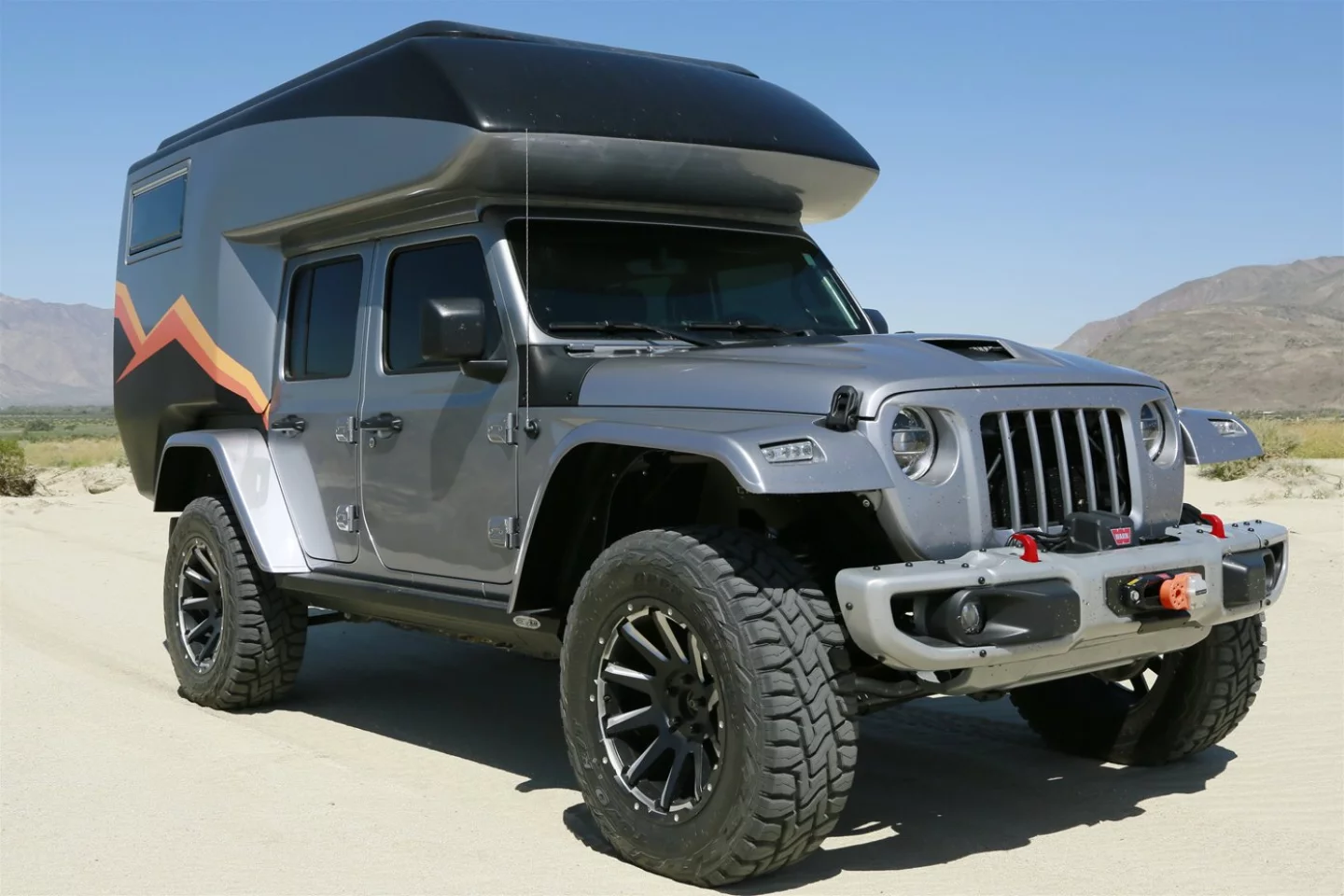 Two Track Jeep Wrangler pop-up 4x4 action campers