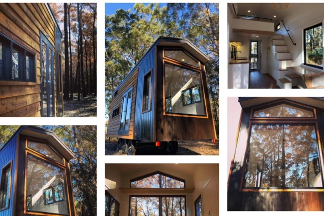 Stunning window wall dominates Australian tiny house
