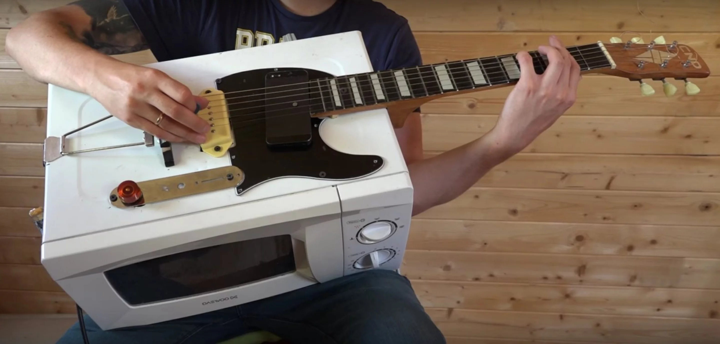Turning junk into funk: Guitars made from things found around the home